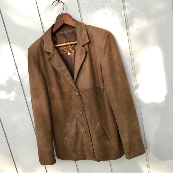Vera Pelle | Jackets & Coats | Vintage Suede Vera Pelle Threebutton ...